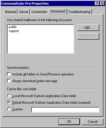 CommuniGate Pro: MAPI Connector