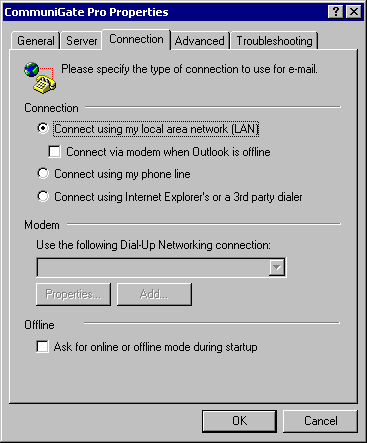 CommuniGate Pro: MAPI Connector